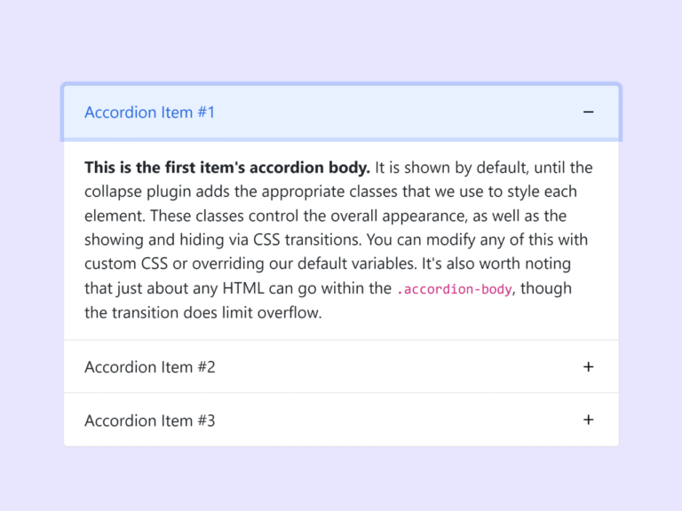 Bootstrap 5 Accordion with Plus Minus - W3Frontend