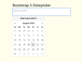 Bootstrap 5 Datepicker Using Vanilla JS - W3Frontend