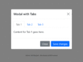 Bootstrap 5 Modal with Multiple Tabs - W3Frontend