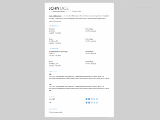 Resume in HTML and CSS with Source Code - W3Frontend