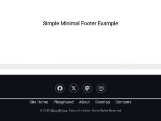 Simple Footer Code in HTML and CSS - W3Frontend