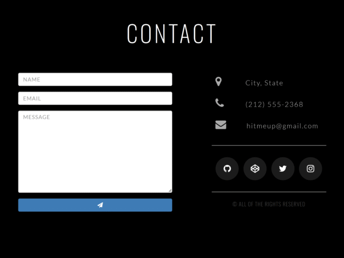 User Profile Page Design in HTML with Source Code - W3Frontend